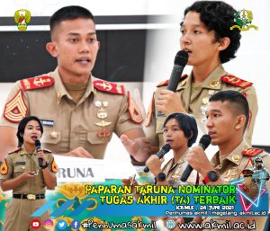 Paparan Taruna Akmil Nominator Tugas Akhir (TA) Terbaik | Akademi Militer